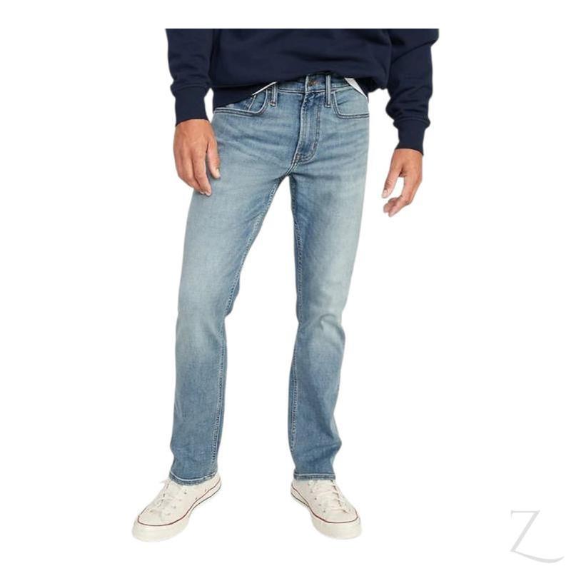 Men's Super Strong Stretchy Slim-Straight Denim Jeans | Plain | "Samin ...